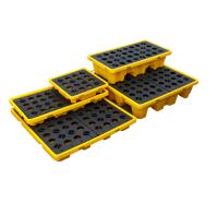 China 100 Virgin HDPE Plastic Spill Pallets 1300*1300mm IBC Bunded Pallet for sale