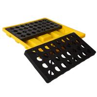 China 100 Virgin HDPE Plastic Spill Pallets 1300*1300mm IBC Bunded Pallet for sale