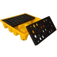 China 100 Virgin HDPE Plastic Spill Pallets 1300*1300mm IBC Bunded Pallet for sale