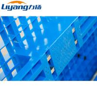 China Euro Size Plastic Shipping Pallets HDPE Steel Reinforced Pallets for sale