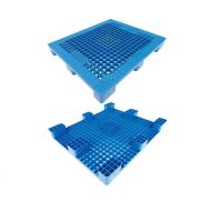 China OEM SGS Blue Recycled Plastic Pallets HDPE Four Way Entry Pallet for sale