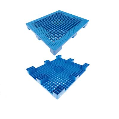 China OEM SGS Blue Recycled Plastic Pallets HDPE Four Way Entry Pallet for sale