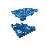 China OEM SGS Blue Recycled Plastic Pallets HDPE Four Way Entry Pallet for sale