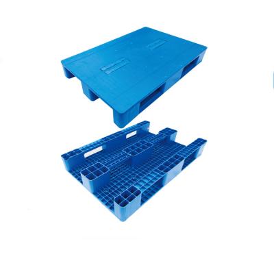 China Blue HDPE Plastic Pallets Nestable Recycled Plastic Pallet Heavy Duty for sale