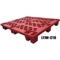 China SGS Custom Plastic Pallet Virgin Anti Impact HDPE Pallets Red for sale