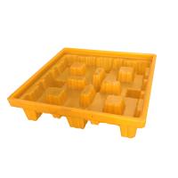 China Virgin HDPE Plastic Spill Pallets 2 Drum Spill Containment Platform for sale
