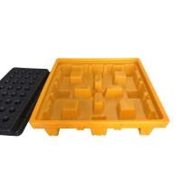 China Virgin HDPE Plastic Spill Pallets 2 Drum Spill Containment Platform for sale