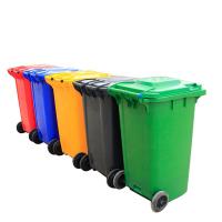 China 600L 800L Large Plastic Dustbin Leisure Square Recycling Trash Cans for sale