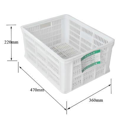 China White Transport Stackable Plastic Crate Plastic Folding Storage Boxes for sale