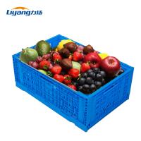 China White Transport Stackable Plastic Crate Plastic Folding Storage Boxes for sale