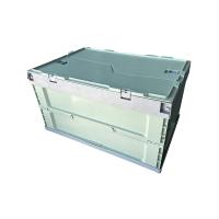 China Heavy Duty Large Vented Mesh HDPE Agriculture Folding Crate Box Stackable for sale