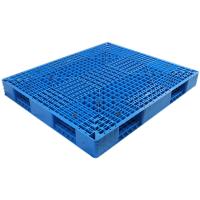 China Heavy Duty Double Sides Euro HDPE Plastic Pallet Large Stackable Reversible for sale