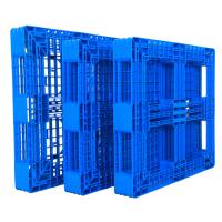China Euro Warehouse Forklift Racking HDPE Plastic Pallet 4 Way Entry Heavy Duty for sale
