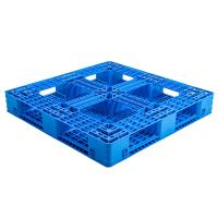 China Industrial Stackable Heavy Duty HDPE Plastic Euro Pallet For Forklift for sale