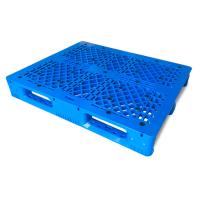 China Industrial Stackable Heavy Duty HDPE Plastic Euro Pallet For Forklift for sale