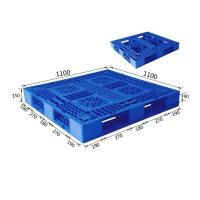 China Heavy Duty Industrial Hdpe Racking Steel Reinforced Euro Plastic Pallet Durable for sale