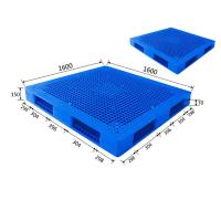 China Heavy Duty Industrial Hdpe Racking Steel Reinforced Euro Plastic Pallet Durable for sale