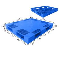 China Heavy Duty Industrial Hdpe Racking Steel Reinforced Euro Plastic Pallet Durable for sale