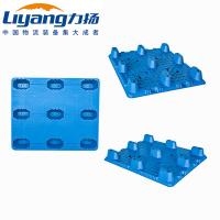 China HDPE Single Side 9 feet Stacking Warehouse Transport Plastic Pallets for sale