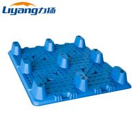 China HDPE Single Side 9 feet Stacking Warehouse Transport Plastic Pallets for sale