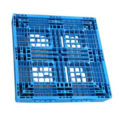 China 100% Virgin Material Hygienic Plastic Pallet 1100*1100mm Heavy Duty Steel Reinforced for sale