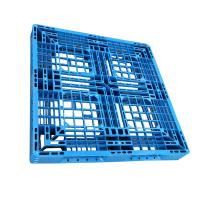 China 100% Virgin Material Hygienic Plastic Pallet 1100*1100mm Heavy Duty Steel Reinforced for sale