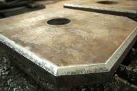 China Galvanized Custom Cut Sheet Metal ASTM A36 Steel Plate Cutting Parts for sale