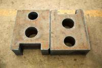 China Chrome Plated Carbon Sheet Metal Fabrication Laser Cutting Machine Parts for sale