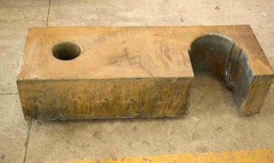China Bearing Seat Parts Laser Cut Steel Plate with Powder Coating and Polishing for sale