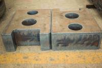 China Bearing Seat Parts Laser Cut Steel Plate with Powder Coating and Polishing for sale