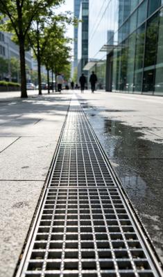 China 30×3mm Hot Dipped Galvanized Steel Bar Grating for Drainage Trench and Sewer Cover for sale