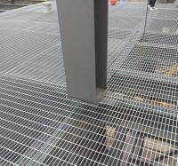 China 30×3mm Hot-Dip Galvanized Plain Bar Grating for Non-Slip Clean Industrial Floor for sale