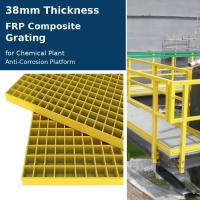 China 38mm Thickness FRP Composite Grating for Chemical Plant Anti-Corrosion Platform for sale