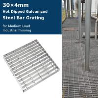 China 30×4mm Hot Dipped Galvanized Steel Bar Grating for Medium Load Industrial Flooring for sale