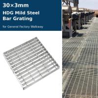 China 30×3mm HDG Mild Steel Bar Grating for General Factory Walkway for sale