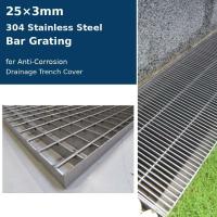 China 25×3mm 304 Stainless Steel Bar Grating for Anti-Corrosion Drainage Trench Cover for sale