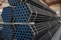 China ASTM A53 BS1387 DIN2244 ERW Welded Steel Pipes with Black Galvanized and Oil Coated Surface for sale