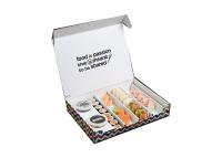 China 350gsm Food Grade Matte Lamination Paper Sushi Box with Division Insert - Custom Sizes & 7-Day Production for sale