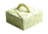 China Disposable Small Cake Bakery Box Customzied Size Eco Friendly With Handle for sale