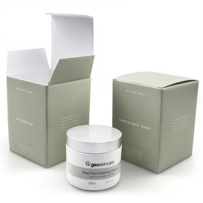 China Custom Recyclable Specialty Paper Cosmetic Carton Box 250gsm Face Mask Packaging for sale