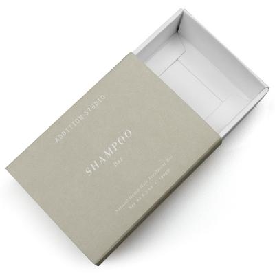 China Custom Recyclable Pantone Color Slide Drawer Soap Box Cosmetic Box Packaging for sale