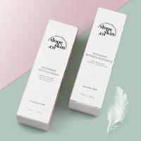 China Custom 350gsm C1S Paper Skincare Box Packaging Glossy Lamination Printed Folded Box for sale