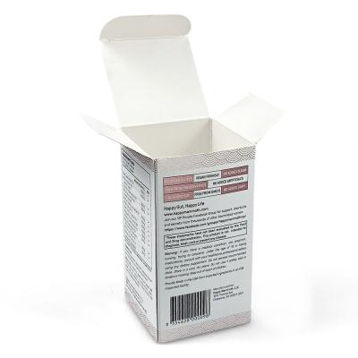 China Custom CBD Packaging Boxes with White Card Paper Material - 7-10 Day Production & Flexible MOQ for sale