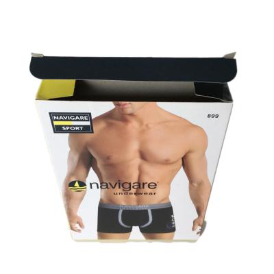 China Custom White Cardboard Underwear Packaging Box with Glossy Lamination - Reverse Tuck End Design, 1000 Box Minimum Order, 10-Day Production for sale