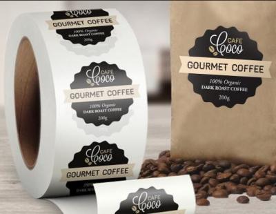 China Custom Printed Self-Adhesive Paper Labels with Glossy Lamination - 1000pcs MOQ, Custom Sizes Available for sale