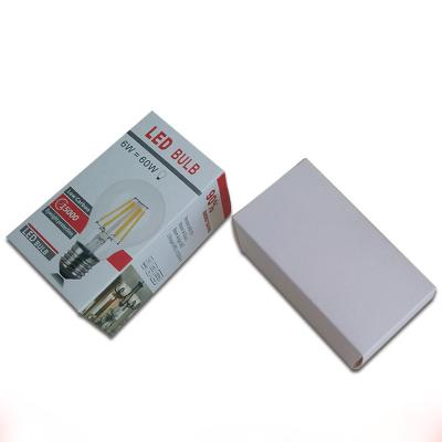 China Custom CMYK UV Effect LED Bulb Packaging Box - White Cardboard with 3000 MOQ and 7-24 Day Delivery for sale