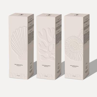 China Custom Cosmetic Packaging Box White Cardboard Paper for Beauty Cream 100 Pieces MOQ for sale