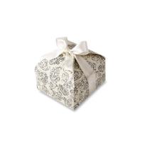 China Custom Recyclable Cardboard Ribbon Tie Gift Cake Box 4 Color CMYK Printing for sale
