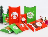 China Custom Pantone Pillow Christmas Packaging Boxes - White Coated Paper Material with 1000 Box Minimum Order and 10-Day Turnaround for sale