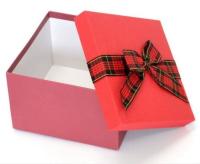 China Custom Grey Cardboard Gift Box with Ribbon Bow - 600-1200gsm Material, 10-Day Turnaround for sale